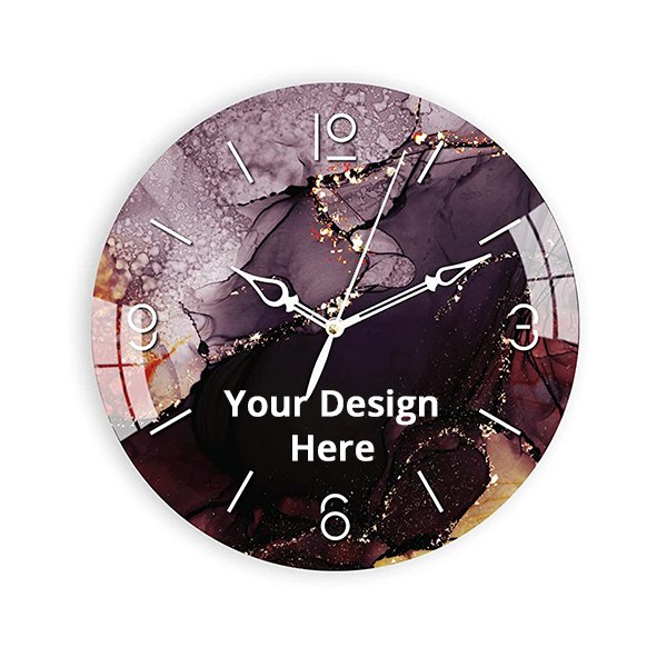 Buy Multicolor Customized Unique Shades Printed Acrylic Wall Clock for ...