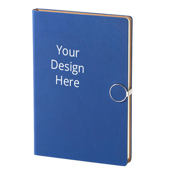 Buy Blue Customized Executive A-5 PU Leather Notebook Journal Diary ...