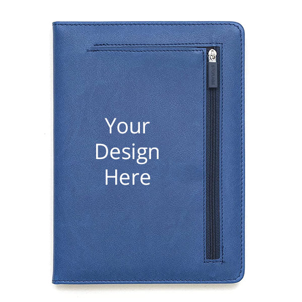 Buy Classic Blue Customized A-5 Faux Leather Hardbound Notebook Diary ...