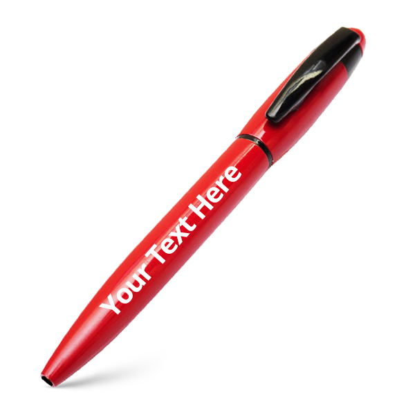 Buy Red Customized Auteur Metal Body Twist Pen | yourPrint