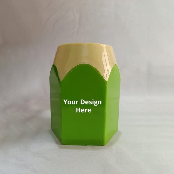 Buy Green Customized Plastic Pen Stand | yourPrint