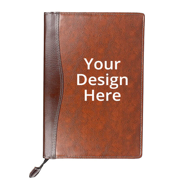 Buy Brown Customized Leatherette Material Professional File Folders ...
