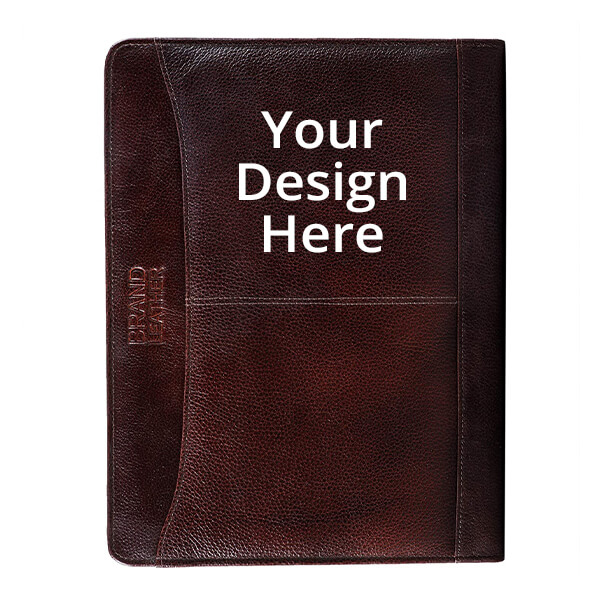 Buy Brown Customized Genuine Leather File Folder to Keep A4 Size ...