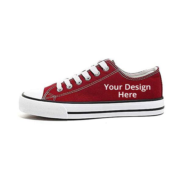 Buy Red Customized Sneakers Casual Canvas Online | yourPrint