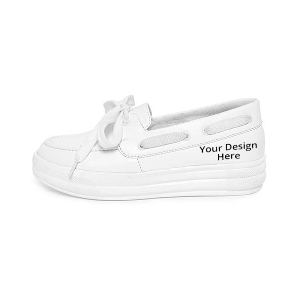 Buy White Customized Casual Sneaker Shoes for Women Online | yourPrint