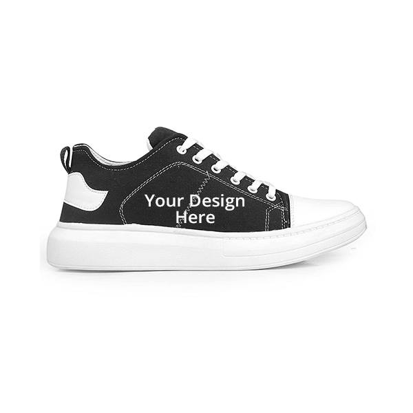 Buy Black Customized Men's Denim Sneakers Shoes Online | yourPrint