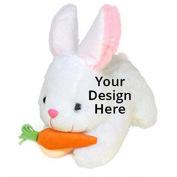 Buy White Customized Rabbit Toy | yourPrint